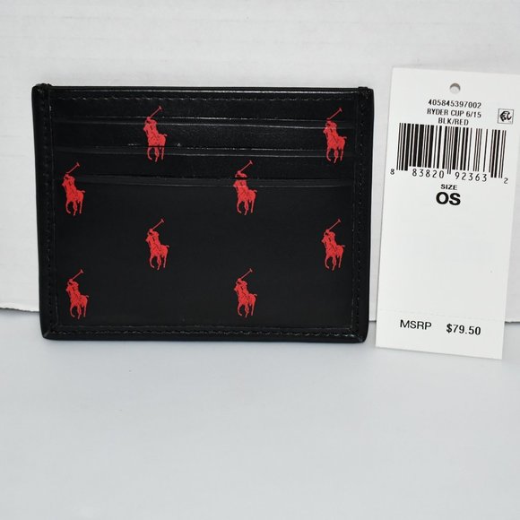 Polo Ralph Lauren | Bags | Polo Ralph Lauren Allover Pony Leather Card ...